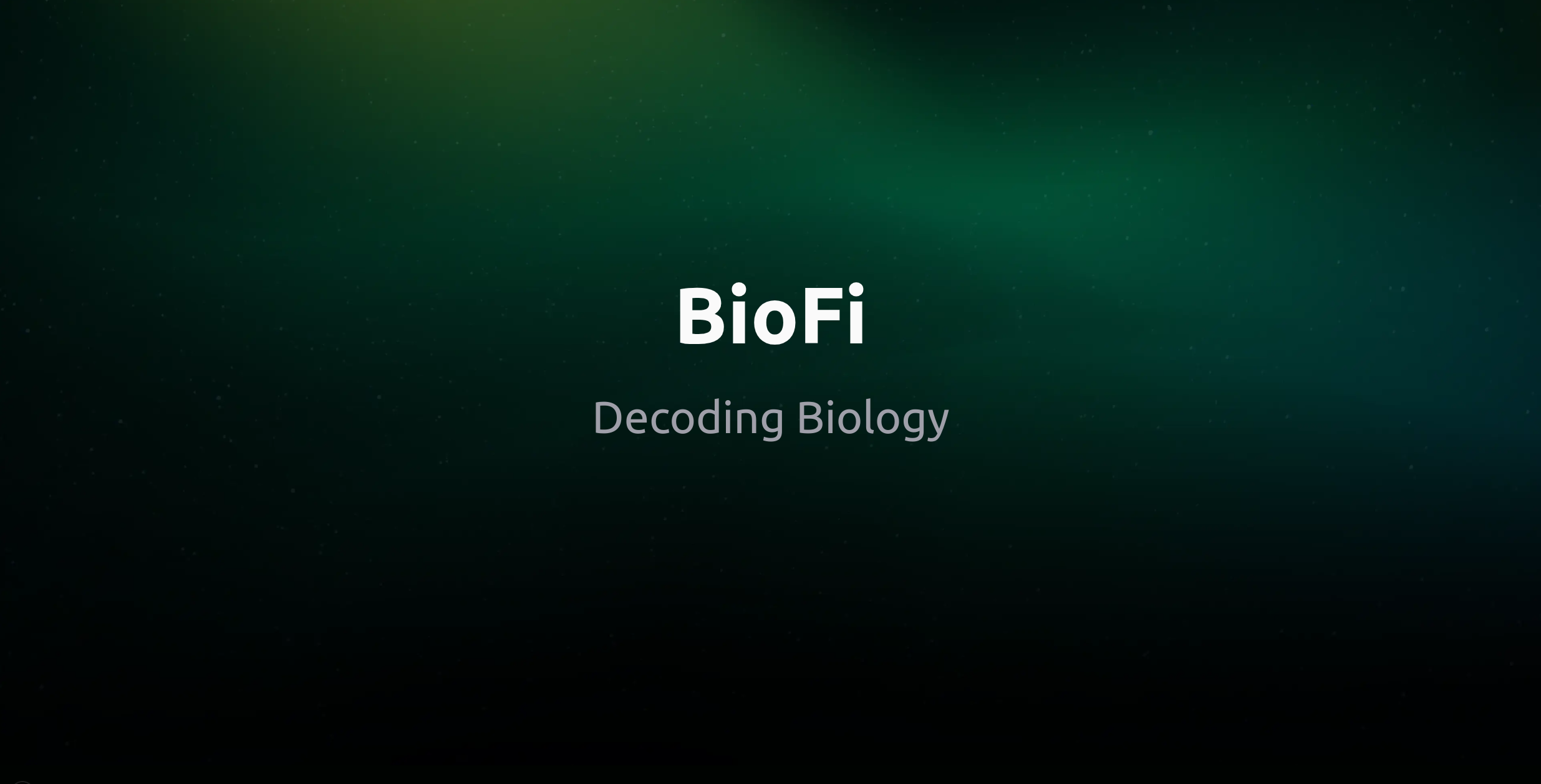 BioFi - Biological Modelling and Simulation